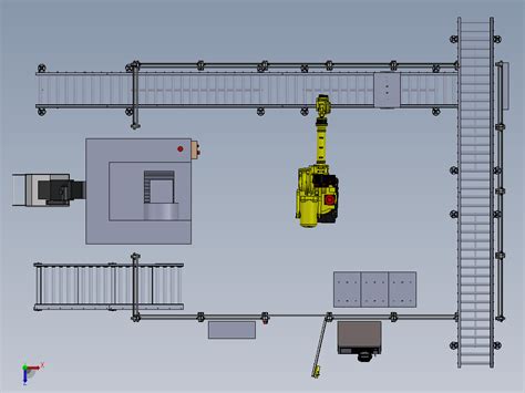 celda cnc加工机器人系统 solidworks 2016 iges 模型图纸免费下载 屿双网