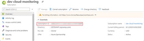 Install Azure Integration Opsramp Documentation