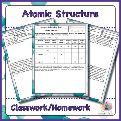 Atomic Structure Foldable Amped Up Learning