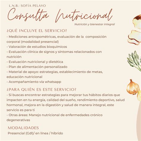 Sofía Pelayo Nutrióloga