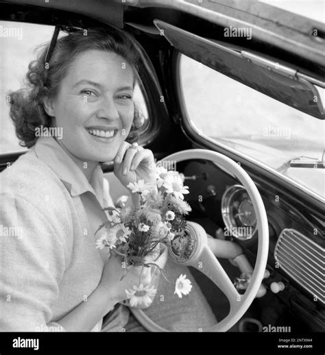 In The 1960s Actress Gaby Stenberg Looks Happy This Summer Day At The