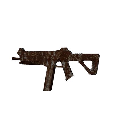 3d Submachine Gun Rust Turbosquid 2386568