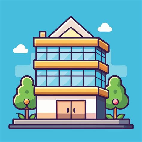Building Exterior Architecture Vector Art Icons And Graphics For Free Download