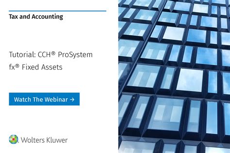 Demo Cch® Prosystem Fx® Fixed Assets Wolters Kluwer