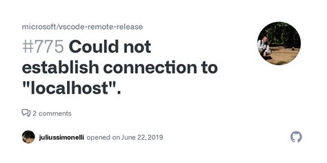 Could Not Establish Connection To Localhost Issue Microsoft Vscode Remote Release