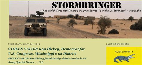 Ron Dickey Us Army Special Forces Green Beret Operation Desert