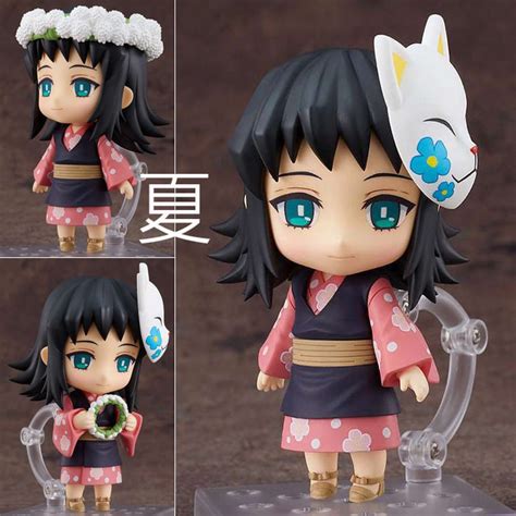 夏本舖 現貨 代理 Gsc 黏土人 1569 鬼滅之刃 真菰 花環 狐面 面具 和服 美少女 水之呼吸 戰鬥