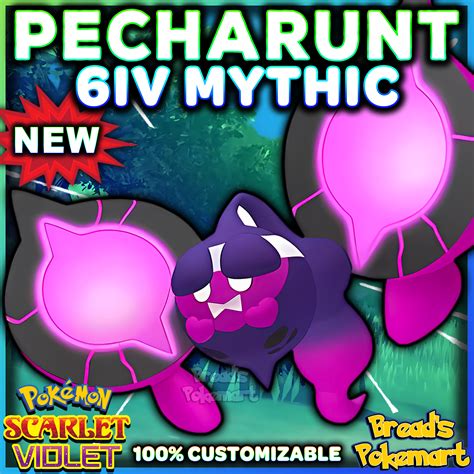 6iv Pecharunt Lv100 Mythical Battle Ready Evs Breads Pokemart