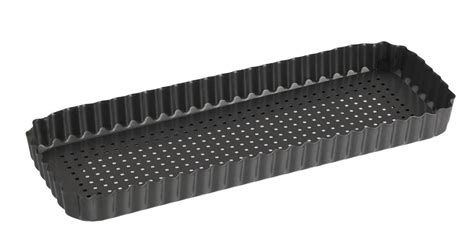 Masterpro Crispybake Non Stick Loose Base Long Rectangular Flan Tin Buy Online At The Nile