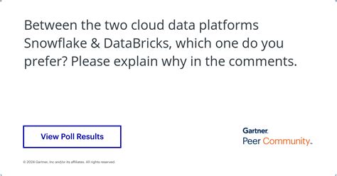 Between The Two Cloud Data Platforms Snowflake And Databricks Which One Do You Prefer Please
