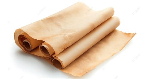 Baking Paper On A White Background Isolate Baking Paper Paper
