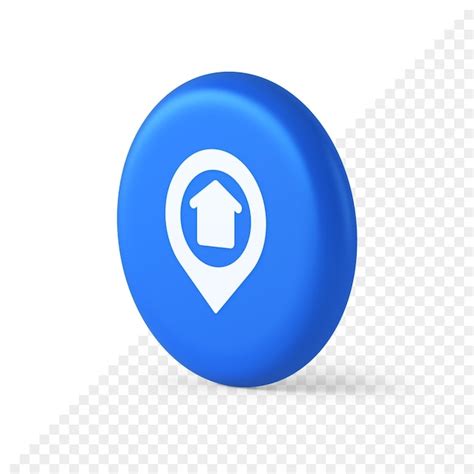 premium psd urban building location find button house map pin web