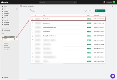 Display A Form On A Specific Page