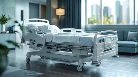 Premium Photo Smart Hospital Bed With Iot Sensors For Patient
