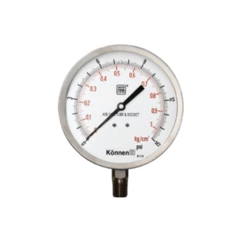 Manómetro Mgs18 Diam 150mm Cinf 12 Npt 010 Kgcm2