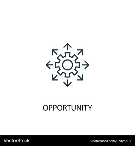 Opportunity Concept Line Icon Simple Element Vector Image