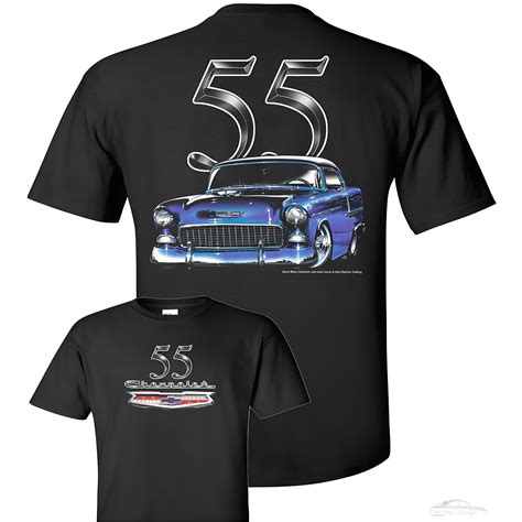 55 Chevy T Shirt Classic Car Enthusiast Apparel 100 Cotton