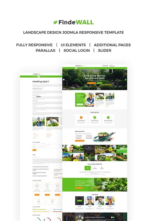 landscape design responsive joomla template 64130