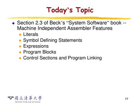 Ppt Machine Independent Assembler Features Powerpoint Presentation