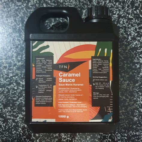 Jual Toffin Caramel Sauce 1kg Saus Rasa Karamel Toffin 1kg Shopee Indonesia
