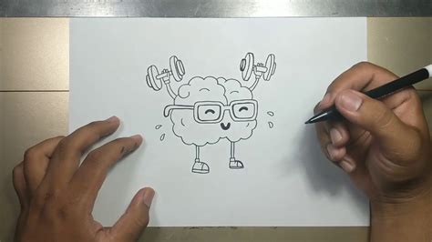 How To Draw CARTOON BRAIN Step By Step YouTube