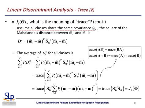 PPT Linear Discriminant Feature Extraction For Speech Recognition PowerPoint Presentation ID