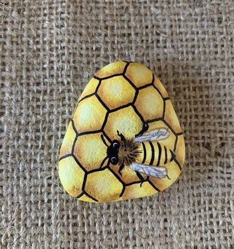 Bee Painted Rock