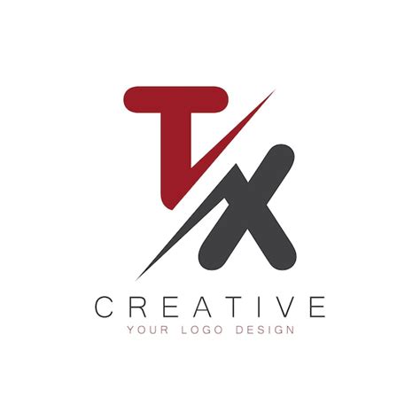 Premium Vector Tx Initial Monogram With Letter Creative Logo
