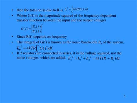 Ppt Chapter 3 Network Noise And Intermodulation Distortion Powerpoint