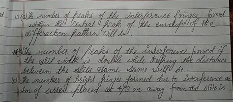 A He Number Of Peaks Of The Interference Fringes Formed Within The Cent