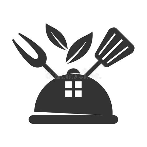 Home Kitchen Logo Template Icon Illustration Brand Identityisolated
