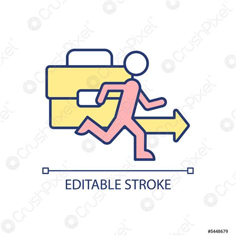 Employee Termination Rgb Color Icon Stock Vector 5448679 Crushpixel