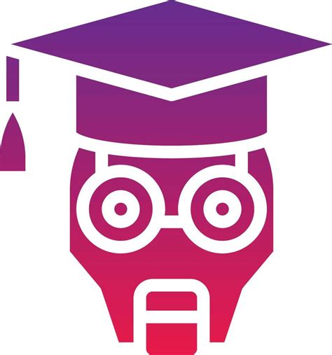 Education Robot Ai Artificial Intelligence Solid Gradient Icon 14351035 Vector Art At Vecteezy