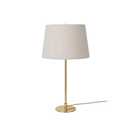 Gubi Table Lamp 9205 Brass Canvas Lampshade Height 58 Cm Uk