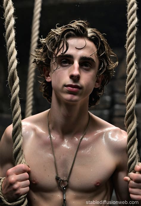 Toned Timothee Chalamet Trapped In Dungeon Stable Diffusion Online