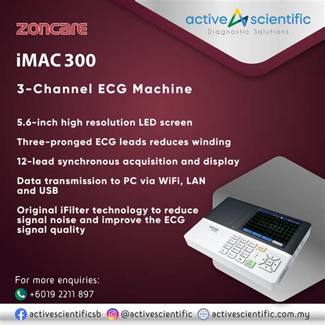 The Zoncare iMAC 300 is a... - Active Scientific Sdn Bhd