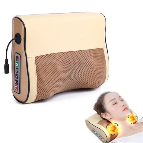 Infrared Heating Back Neck Massager Pillow For Relaxation Inspire Uplift