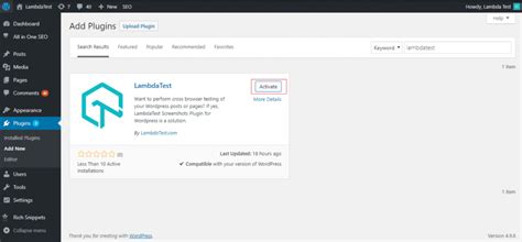 Test Browser Compatibility With Wordpress Plugin