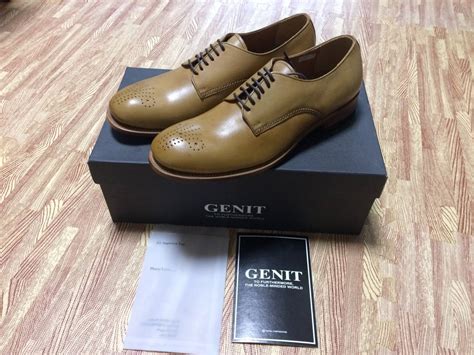 Yahooオークション Genit ジェニット 本革 ウイングチップ 靴 ビジ