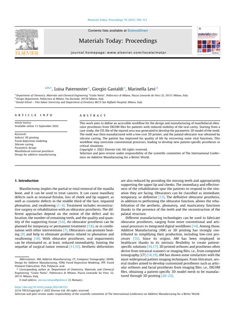 Obturator Dicom Pdf 3 D Printing Prosthesis