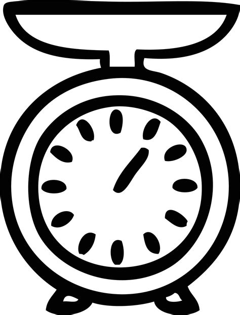 Line Drawing Cartoon Weighing Scale 10433565 Vector Art At Vecteezy
