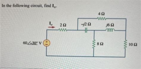 solved in the following circuit find i0