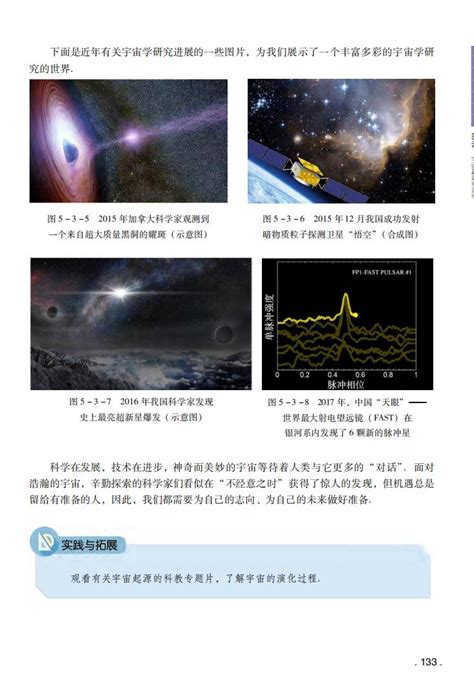 第三节 宇宙起源和演化 2019年审定粤教版高中物理必修2高清 高中课本 中学课本网