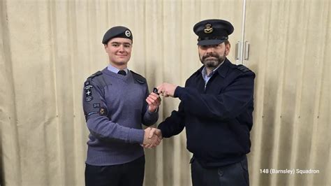 Cadet Achieves Master Cadet Classification 148 Barnsley Squadron