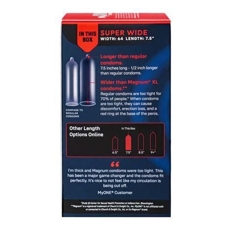 One Myone Super Wide 64j 10 Count Condoms Paradise Marketing
