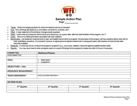 Corrective Action Plan Template Free Sample Template
