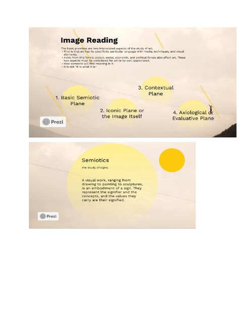 The Semiotic Iconic And Contextual Plane By Prezi Pdf