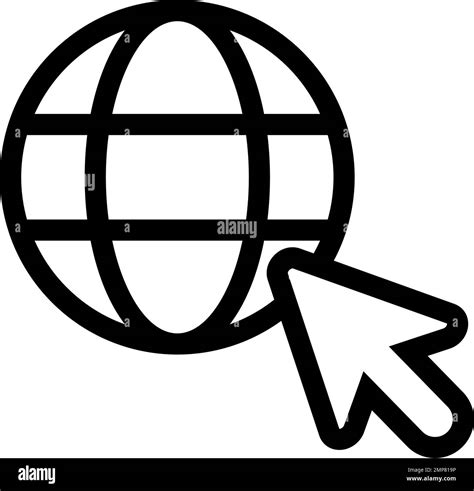Website And Mouse Cursor Icons Click On The Browser Editable Vector Stock Vector Image And Art