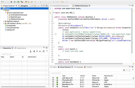 Appium Studio For Eclipse Create New Project