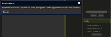 font import error mit app inventor help mit app inventor community